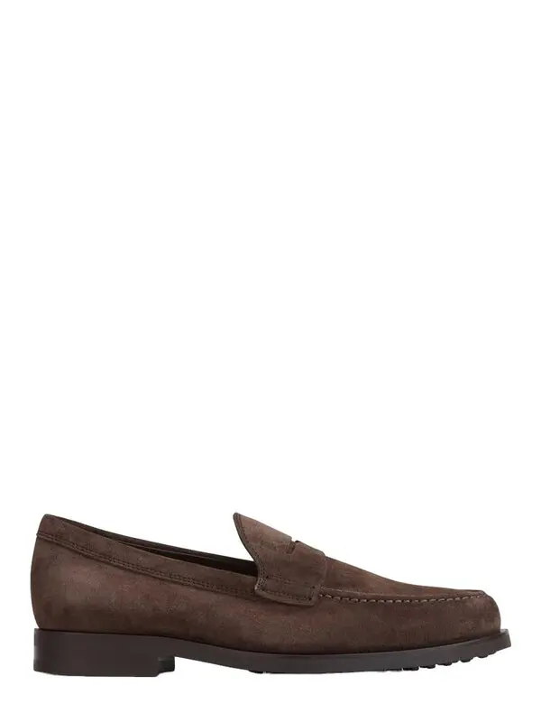 TOD'S Suede Moccasins - Brown