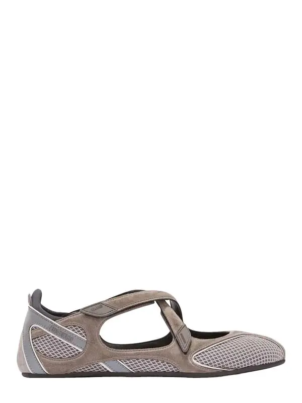 Attico Flat Ballet Shoes - Grey
