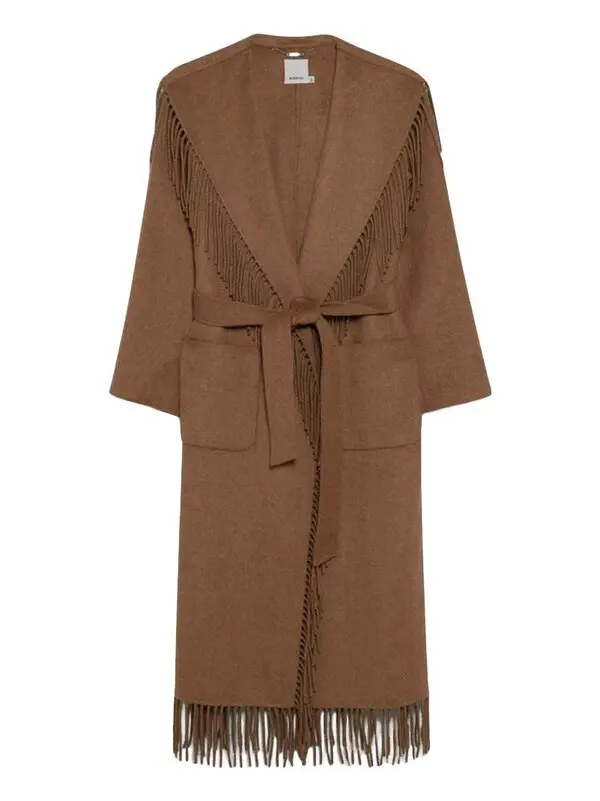 Simkhai Carrie Long Coat - Brown
