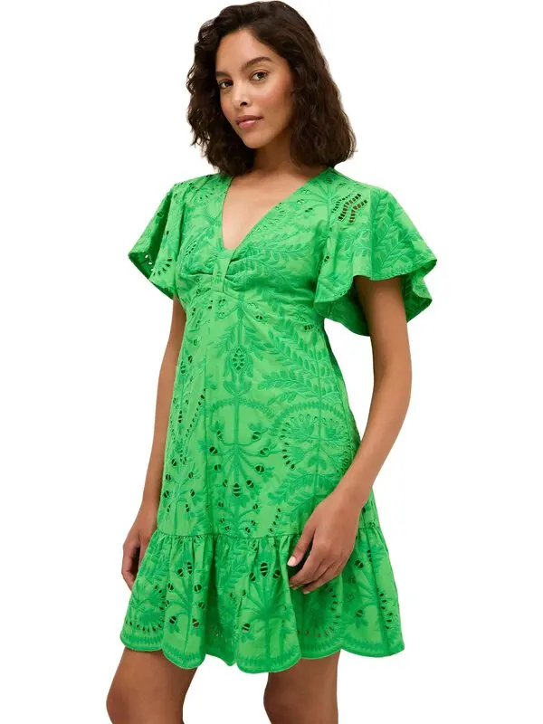 MARIE OLIVER Carmina Mini Dress - Emerald