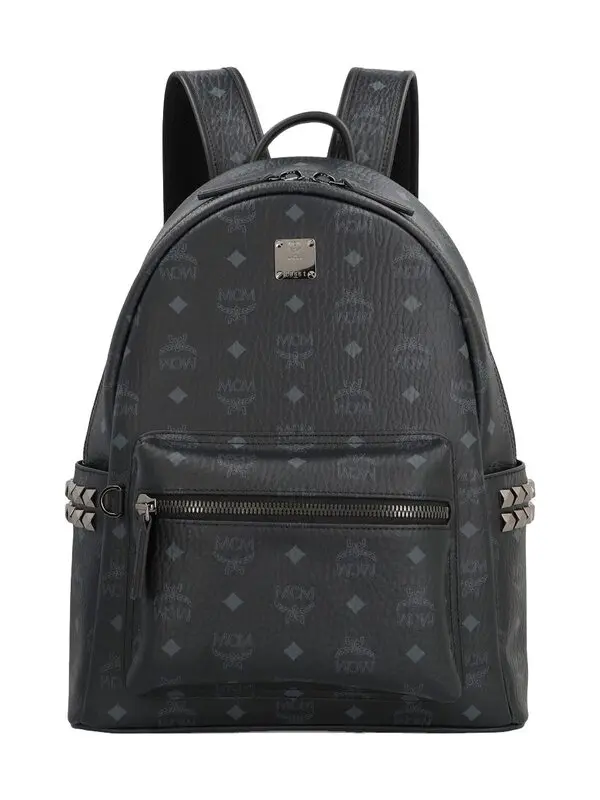Mcm Visetos Stark Side Studs Backpack - Black