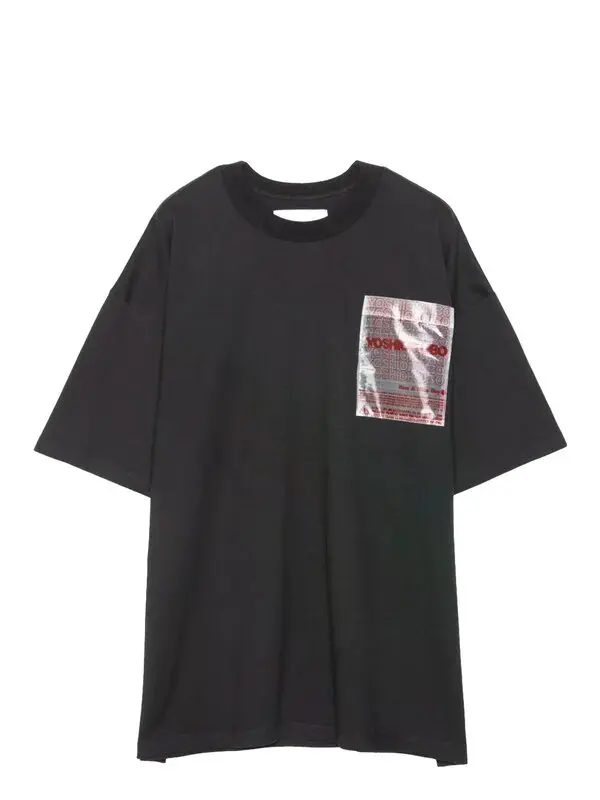 YOSHIOKUBO Patch-pocket Cotton T-shirt - Black