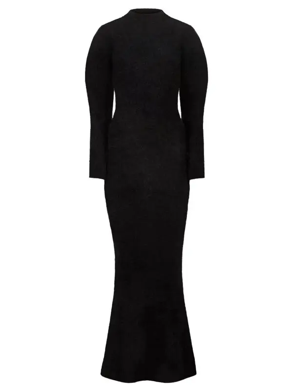 Nina Ricci Wool Maxi Dress - Black