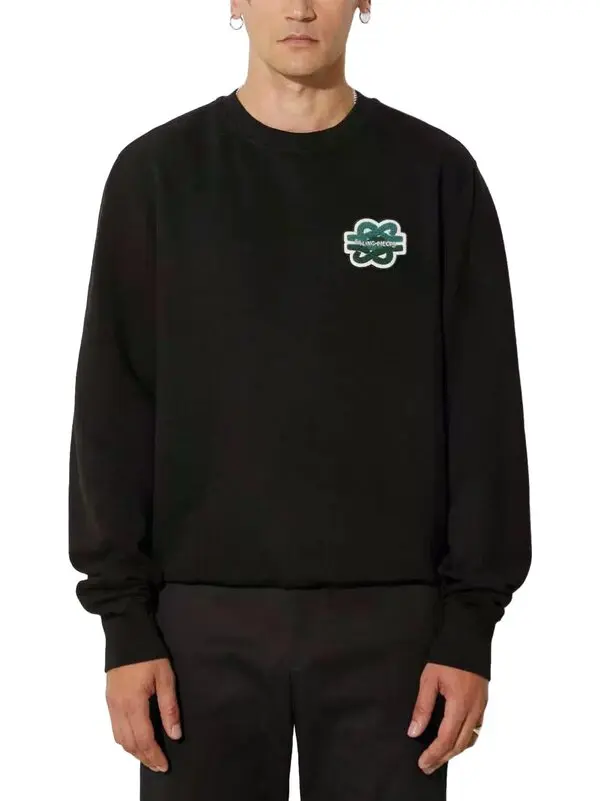 Filling Pieces Embroidered-logo Sweatshirt - Black