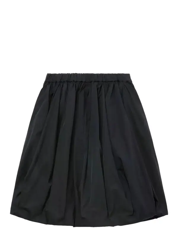 ENFOLD Balloon Skirt With Elastic Waist - Black