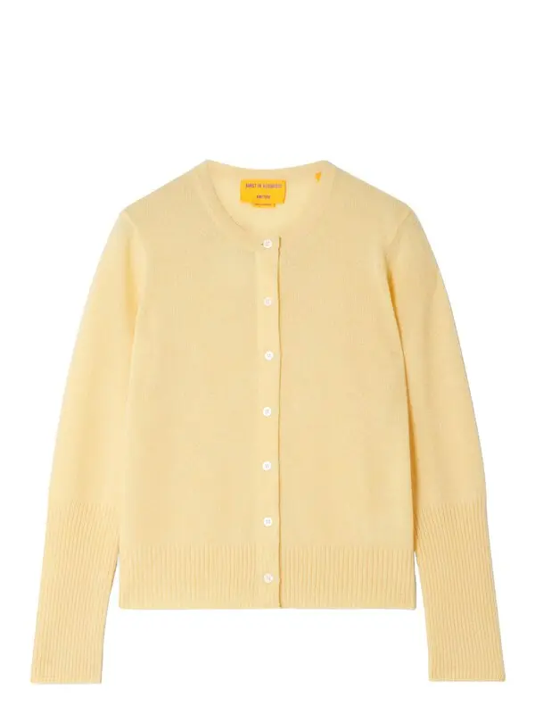 Guest In Residence Jane Cashmere Cardigan - Yellow