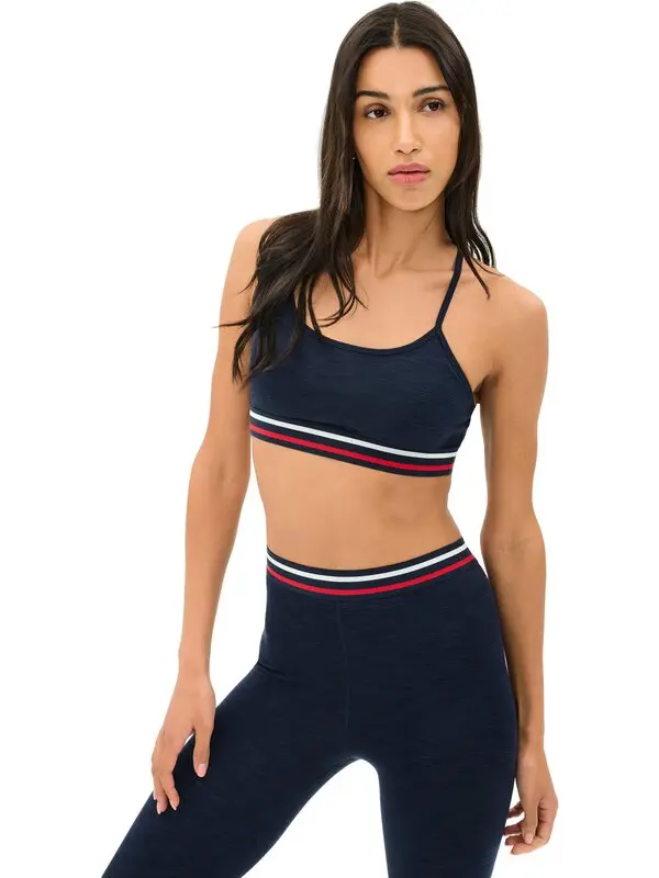 Splits59 Cali Active Rib Bra - Heather Indigo