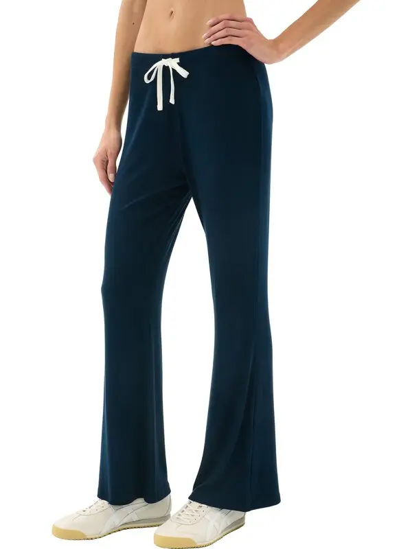 Splits59 Ribbed Flare Lounge Pant - Indigo