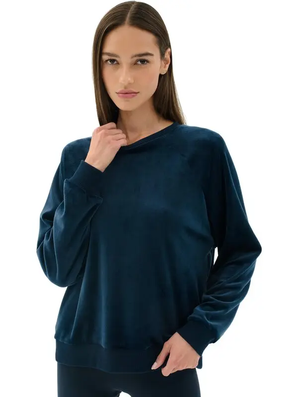 Splits59 Joy Velour Crewneck - Indigo