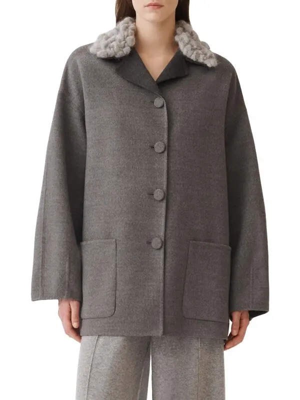 Fabiana Filippi Classic Coat - Charcoal