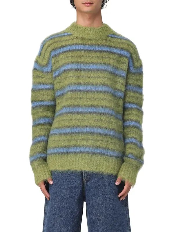 Marni Striped Pullover Sweater - Green
