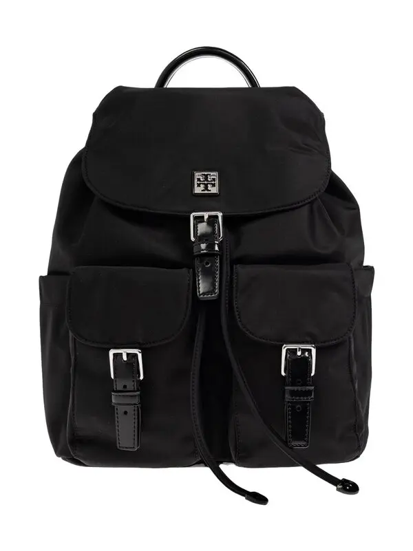 Tory Burch Virginia Recycled Nylon Backpack - Black