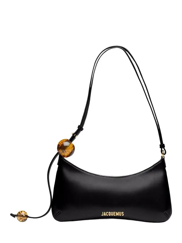 Jacquemus Leather Shoulder Bag - Black