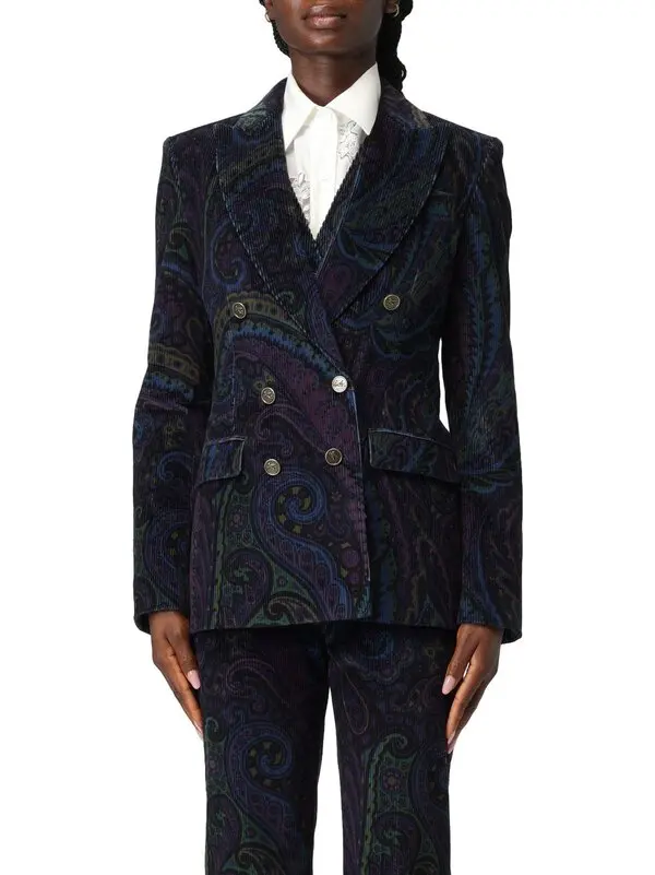 Etro Printed Jacket - Blue
