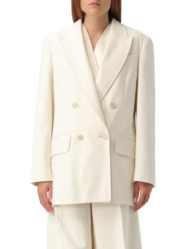 Max Mara Double-breasted Jacket - White