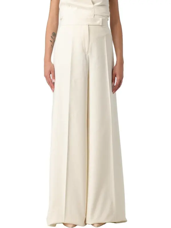 Max Mara Wide Leg Trousers - White