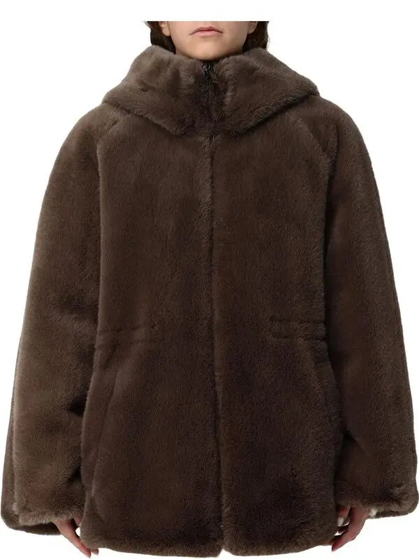 Emporio Armani Fur Coat - Dove Grey