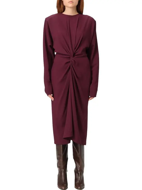Stella McCartney Knot Detailed Dress - Burgundy