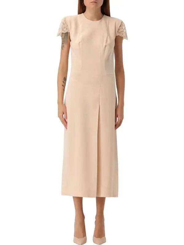 Ermanno Scervino Midi Dress - Blush Pink