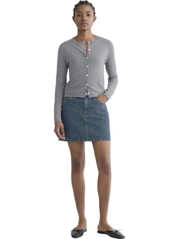 Everlane Denim Mini Skirt - Deep Atlantic