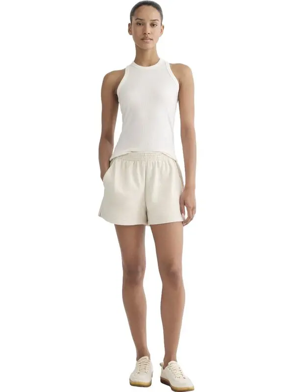 Everlane Off Duty French Terry Short - Heathered Oat