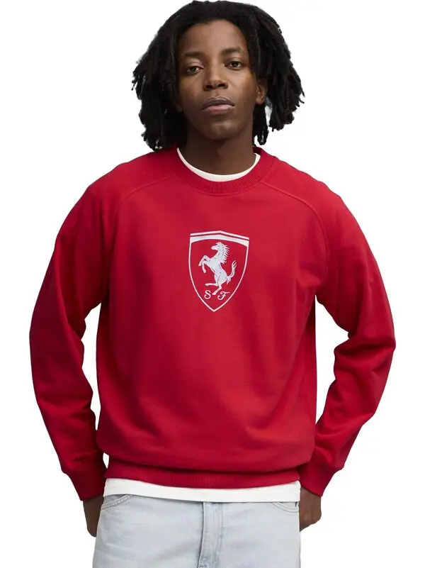 PUMA Scuderia Ferrari Motorsport Crew Neck Sweatshirt - Red