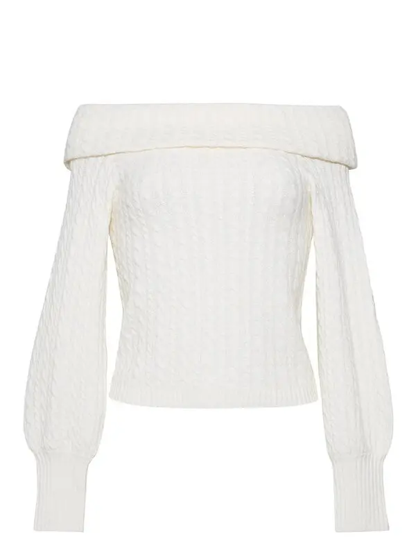 Cara Cara Tamberley Off-the-shoulder Pullover - Ivory