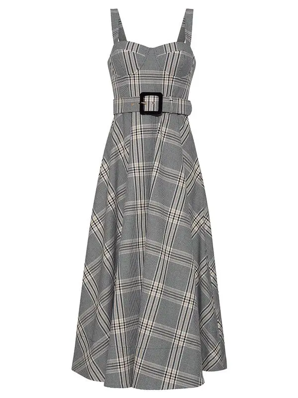 Cara Cara Calypso Fit-and-flare Midi Dress - Raymond Plaid
