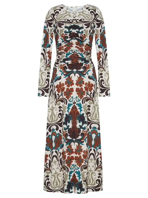 Cara Cara Maisy Printed Midi Dress - Mira Stone