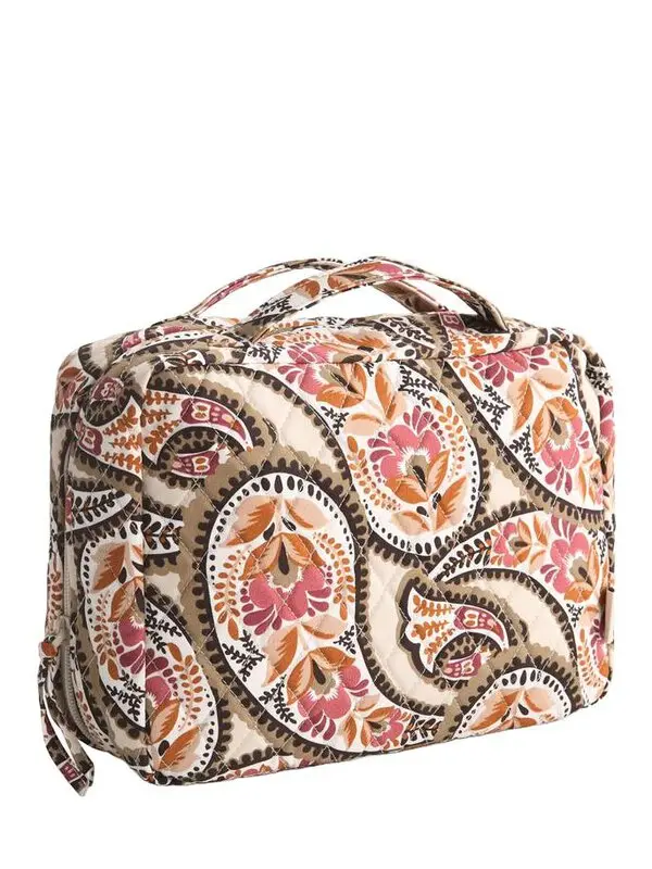 VERA BRADLEY Hanging Travel Organizer In Blooming Paisley - Brown/pink