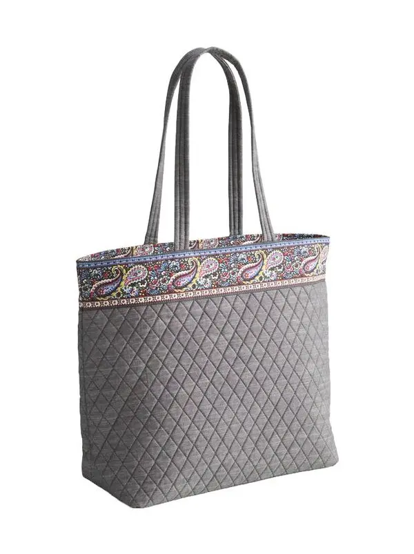 VERA BRADLEY Original Zip Tote Bag - Gray