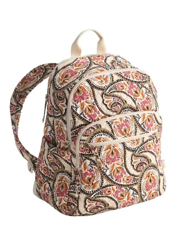 VERA BRADLEY Bancroft Backpack - Brown/pink