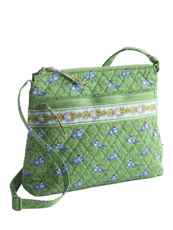 VERA BRADLEY Original Zip Hipster Crossbody Bag - Green/blue