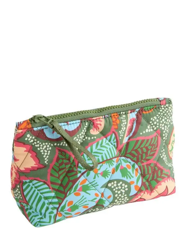 VERA BRADLEY Small Pouch In Leaf Me Not Paisley - Green/orange