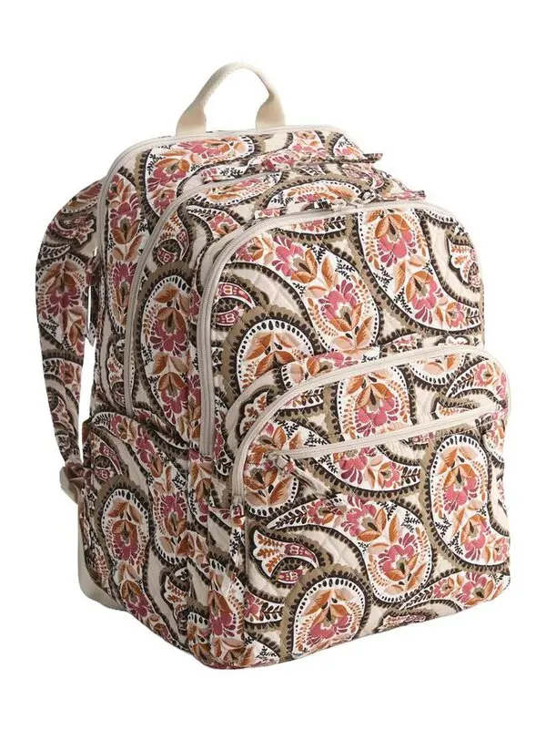 VERA BRADLEY Xl Bancroft Backpack - Brown/pink