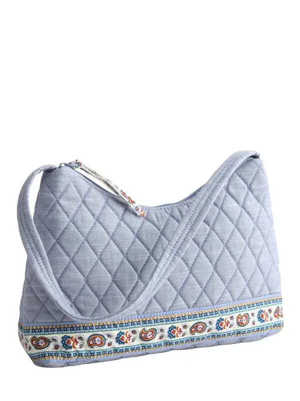 VERA BRADLEY Post Shoulder Bag - Blue