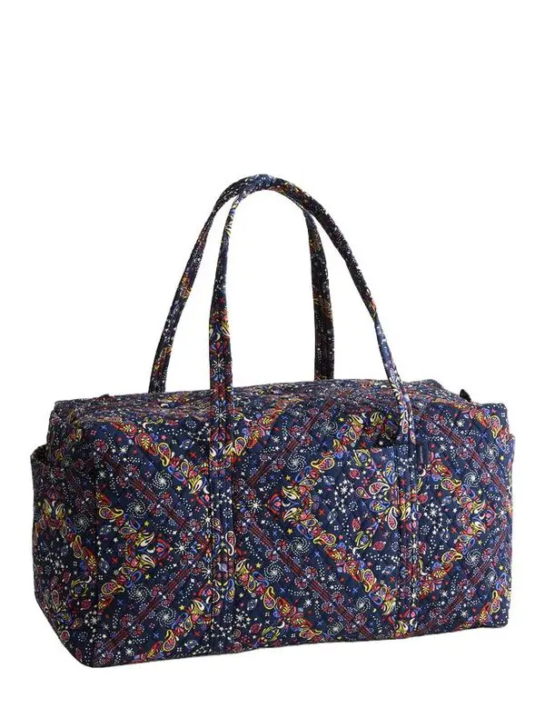 VERA BRADLEY Large Original Starry Paisley Duffle Bag - Blue