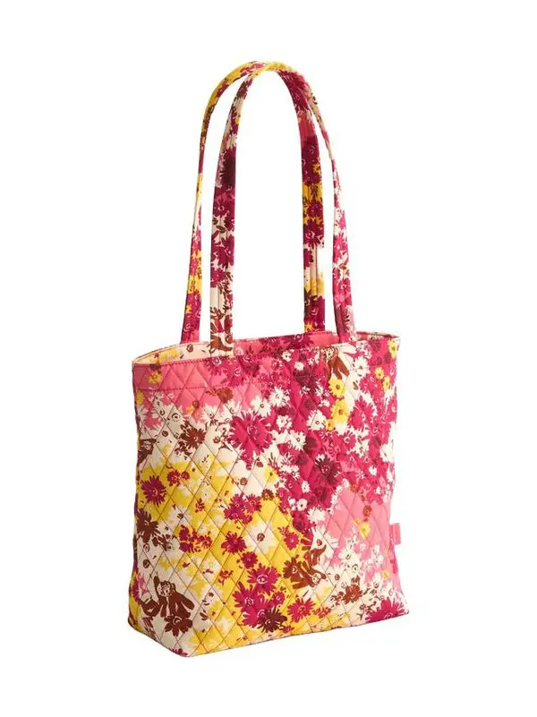 VERA BRADLEY Small Zip Tote Bag - Pink/green