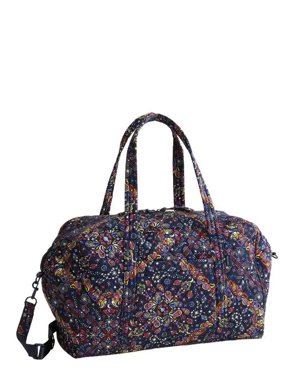 VERA BRADLEY Miramar Weekender In Starry Paisley - Blue