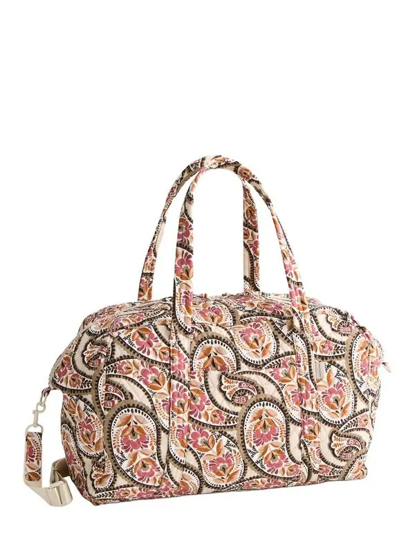 VERA BRADLEY Miramar Weekender In Blooming Paisley - Brown/pink