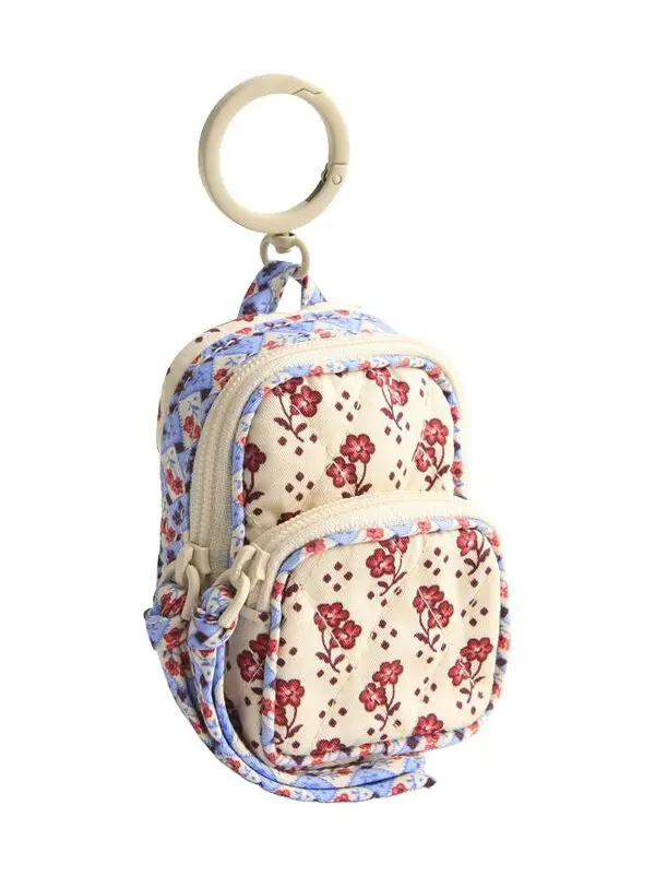 VERA BRADLEY Bancroft Backpack Bag Charm - Red
