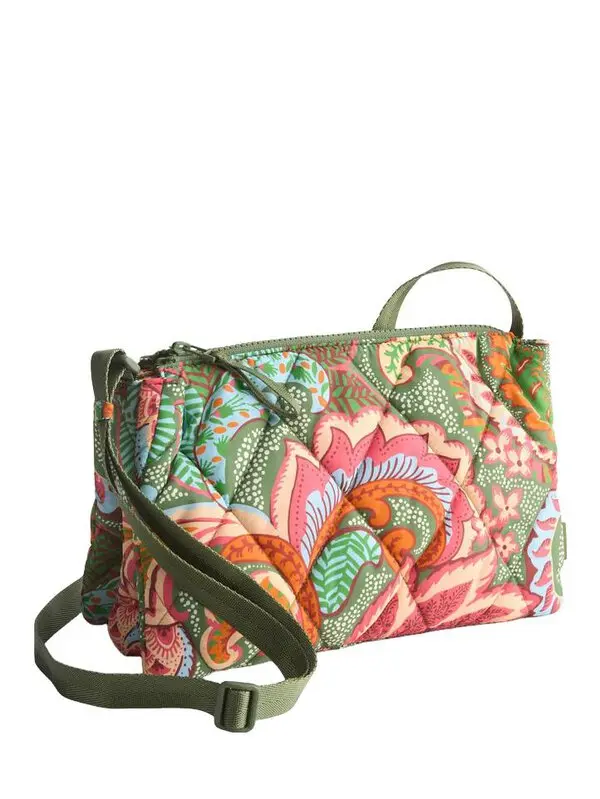 VERA BRADLEY Foxbury Crossbody Bag - Green/orange