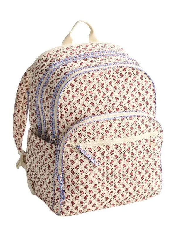 VERA BRADLEY Large Bancroft Backpack - Red/blue