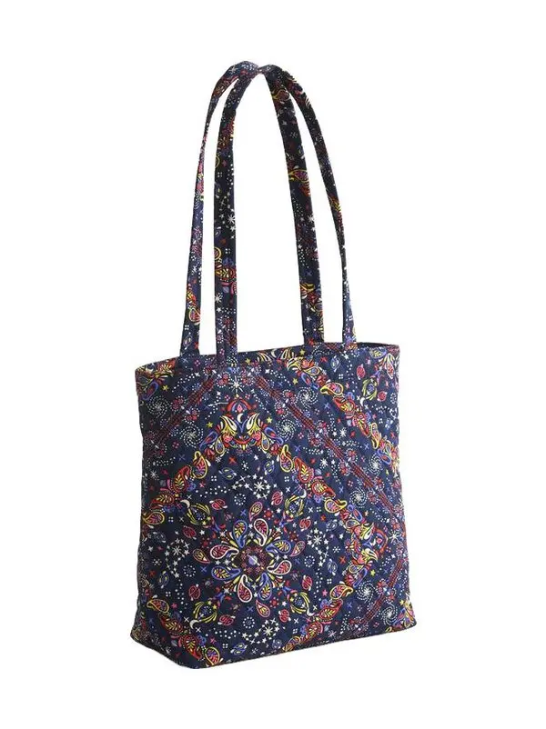 VERA BRADLEY Small Original Zip Tote Bag In Starry Paisley - Blue