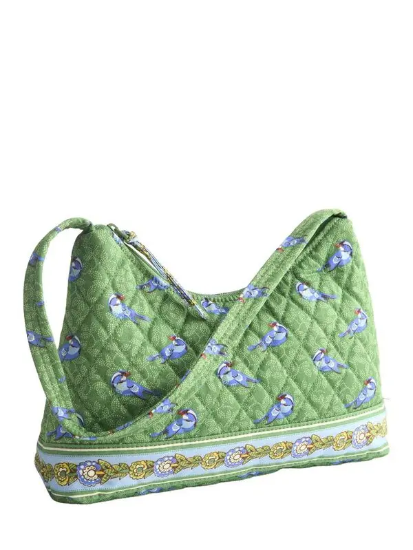 VERA BRADLEY Post Shoulder Bag - Green/blue