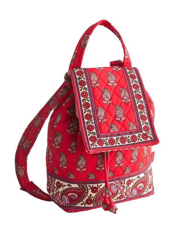 VERA BRADLEY Original Drawstring Backpack - Red