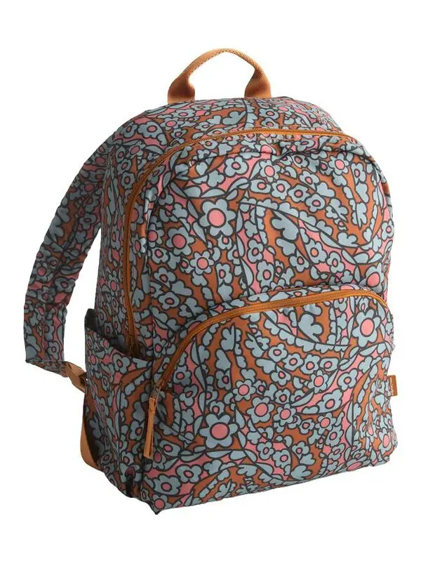 VERA BRADLEY Just Right Bancroft Backpack - Orange/blue