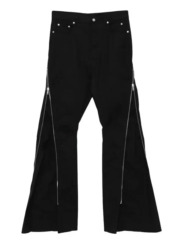 Rick Owens Flared Trousers - Black