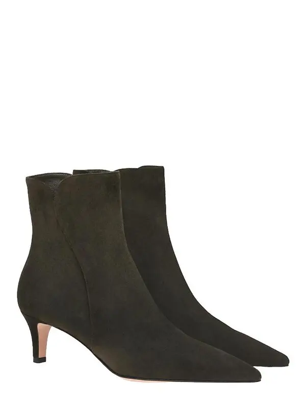GIANVITO ROSSI Levy 55 Booties - Green Leather