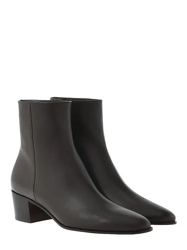 GIANVITO ROSSI Spencer Booties - Brown Leather
